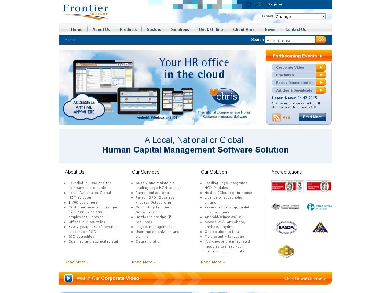 Frontier Software chris21 | review by Inspector Jones